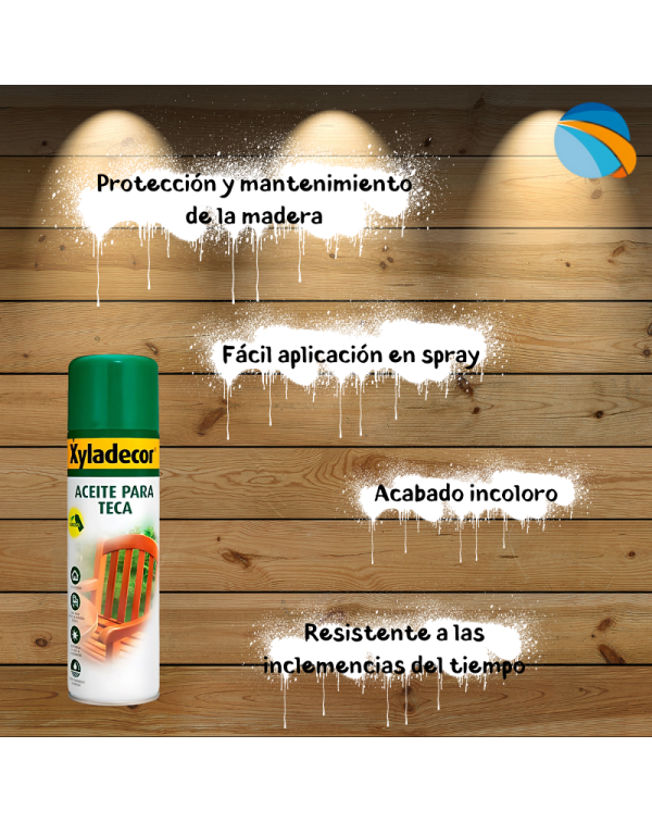 XYLADECOR Spray Aceite Teca Incoloro – 500 ml